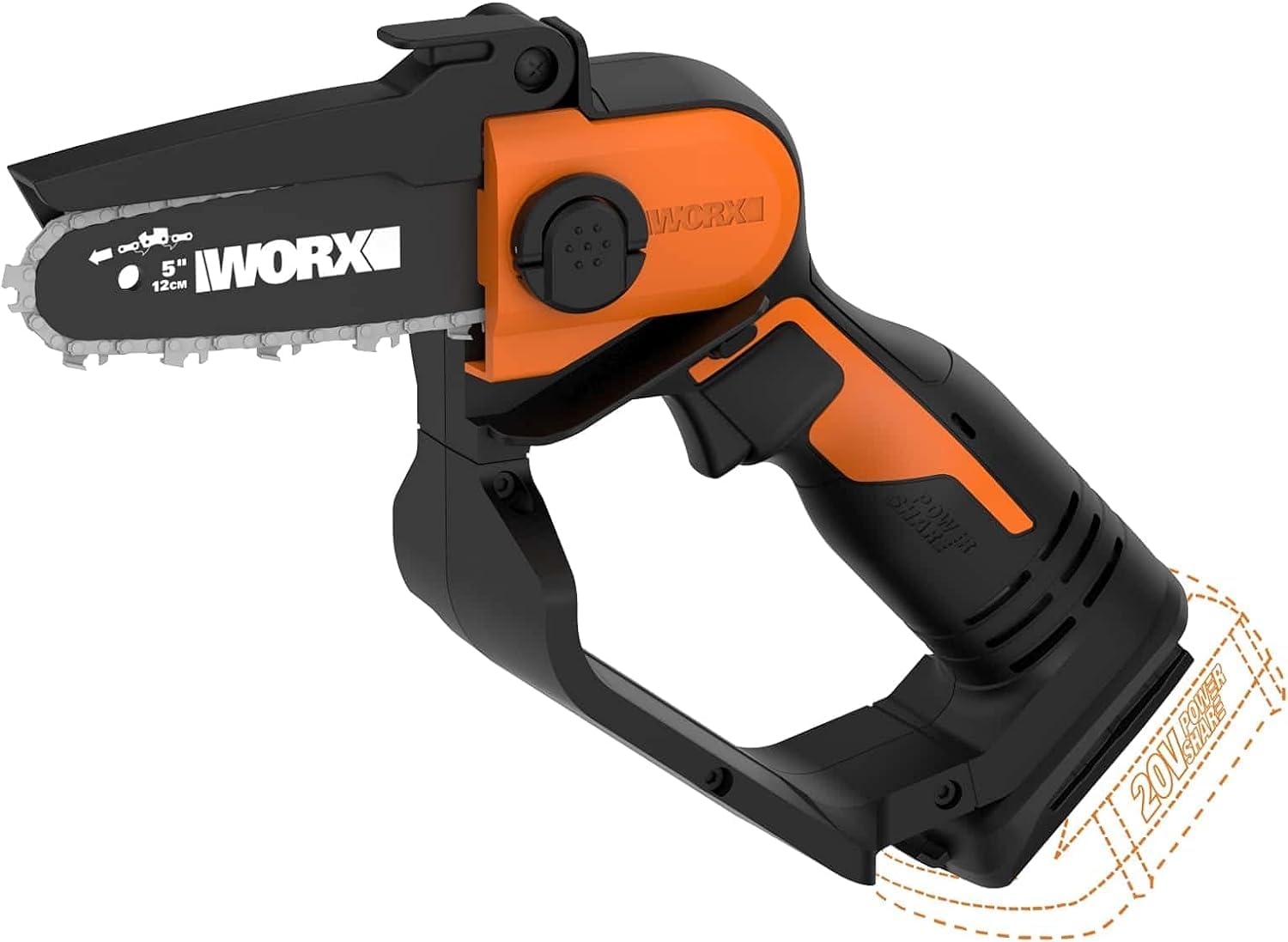 WORX WG324.9 20V Power Share 5” Cordless Pruning Saw, Bare Tool Only ...