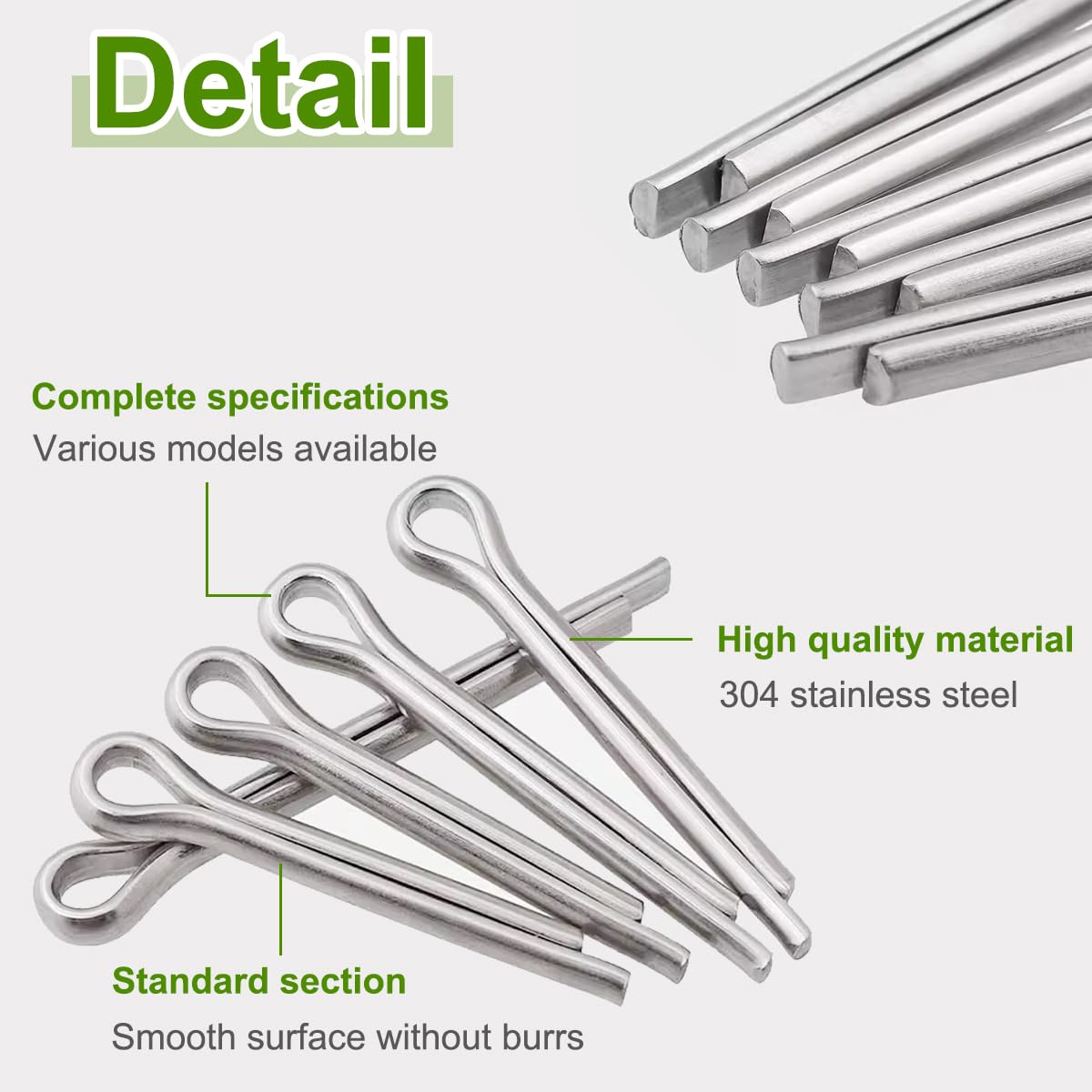 Snapklik.com : DAOKAI Cotter Pins Assortment Set, 304 Stainless Steel ...
