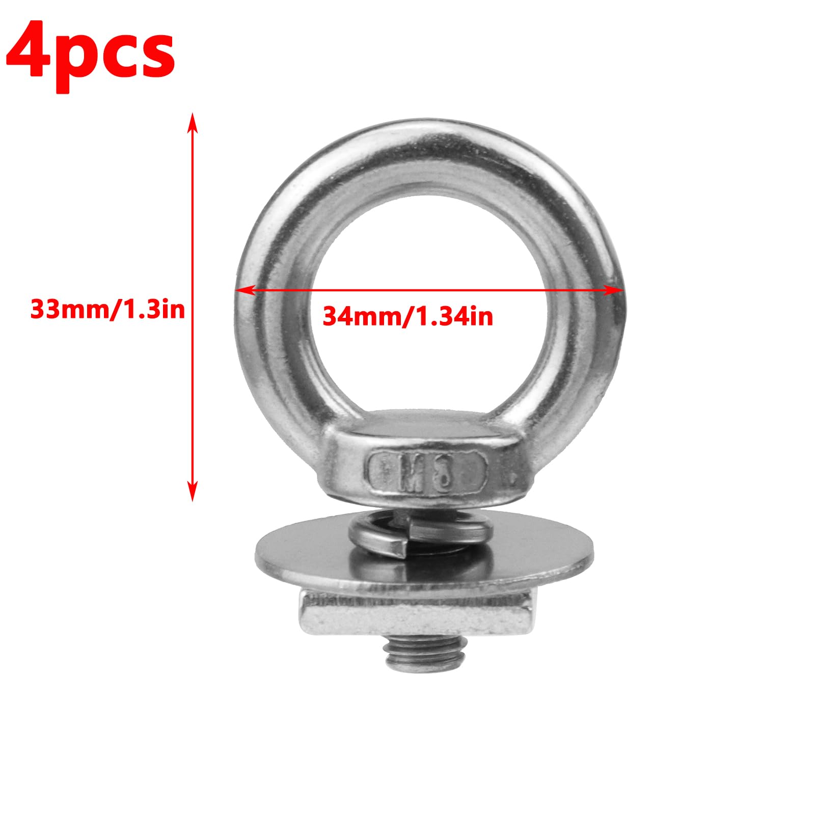 Snapklik.com : Antrader T Track Mount Tie Down Anchor For Roof Rack, 4 ...