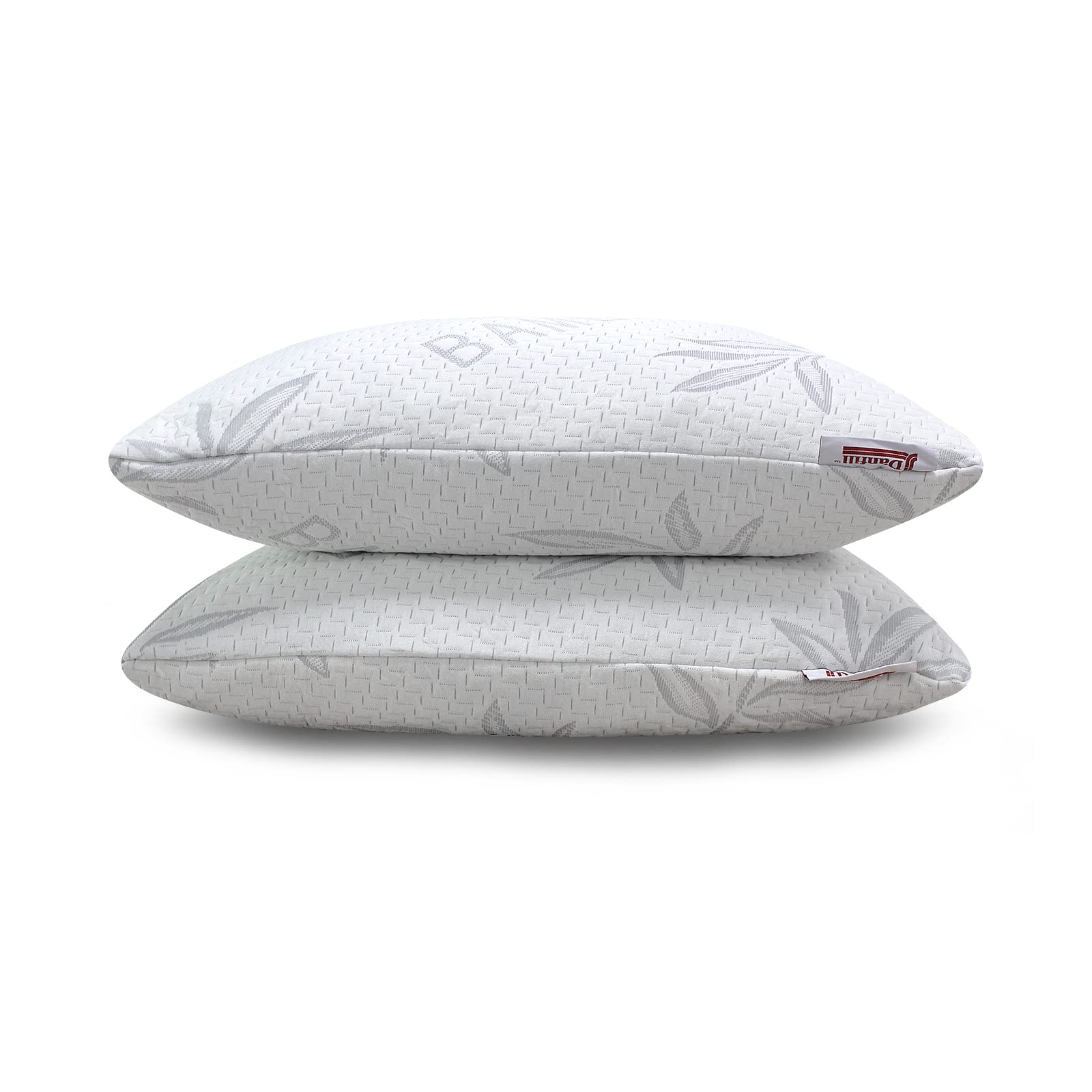 JJDANFILL Bamboo Standard Size Pillows Set of 2 - Washable Bed Pillows ...