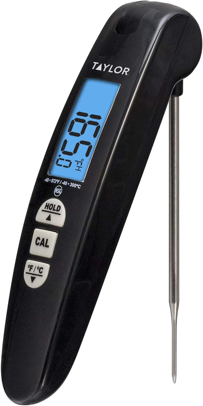 Amazon.com: Taylor Compact Waterproof Digital Food Thermometer, 4.5 ...