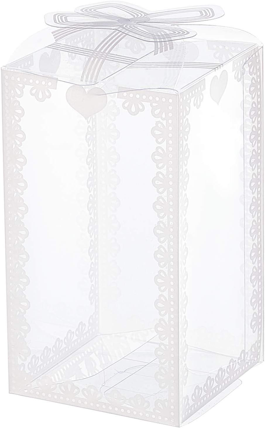 Amazon.com: BENECREAT 28PCS 2.3x2.3x4 Inch Rectangle Bow Knot Pattern ...