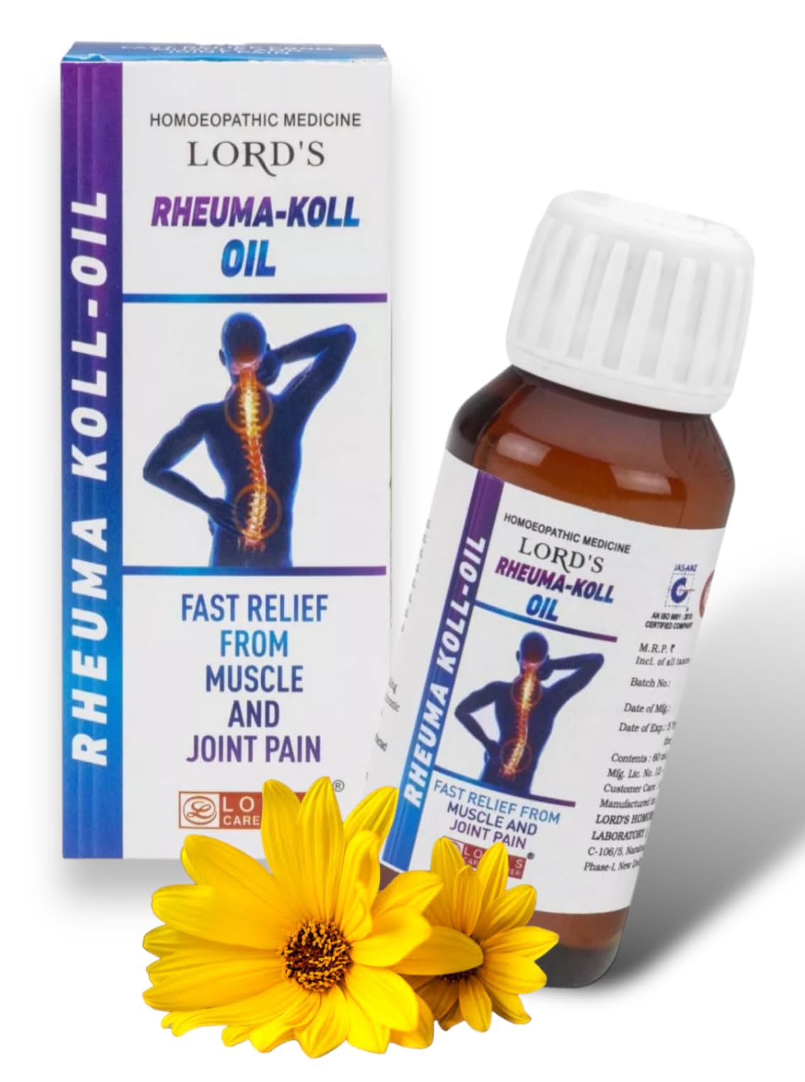 Lords Rheuma-Koll Oil - 60ml- Pack Of 1 Bottle : Amazon.in: Health ...