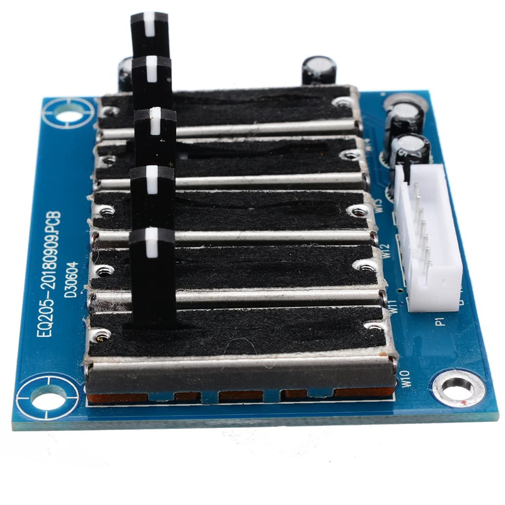 Buy FMOPQ Stereo 5-Band Equalizer Eq Board Adjustable 5-Segment Audio ...