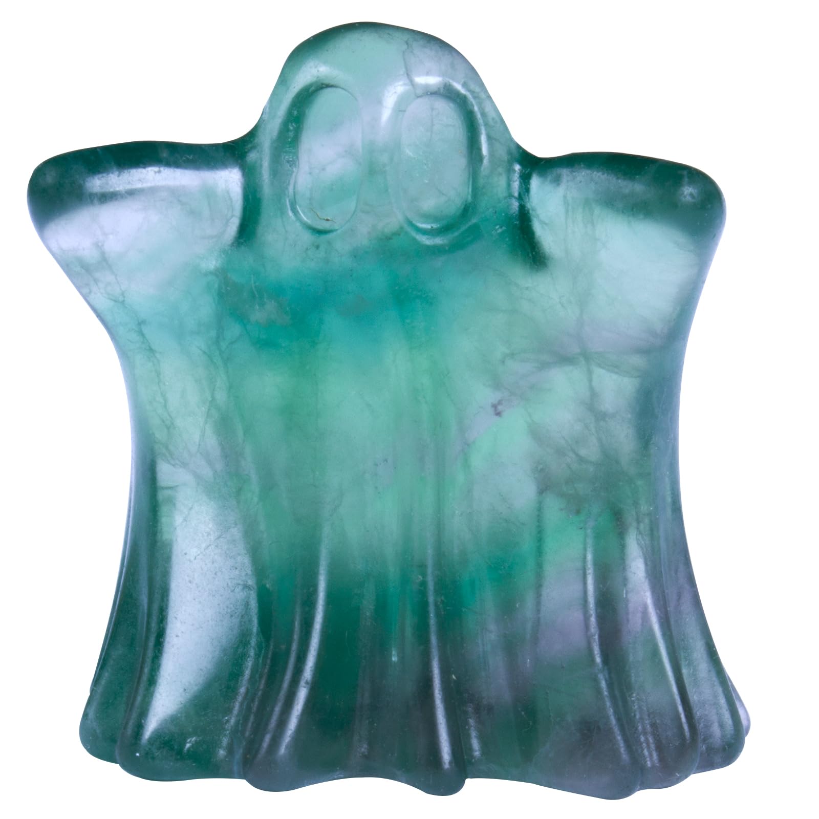 Amazon.com: QLRSUXN Fluorite Crystal Ghost, 1.8in Ghost Decor, Green ...