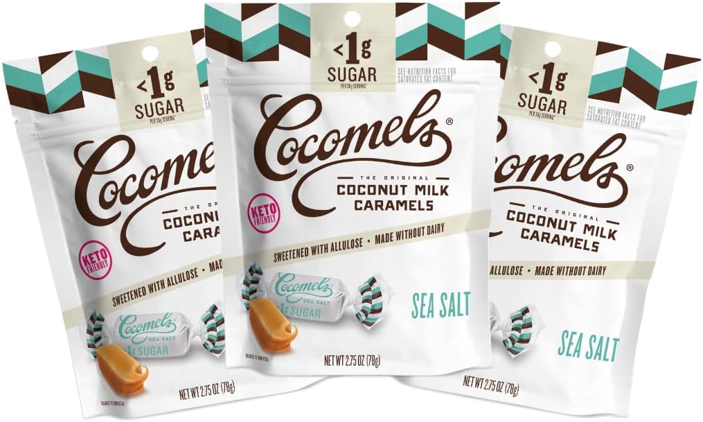 Amazon.com: Cocomels Coconut Milk Caramels - Organic, Kosher, NON-GMO ...