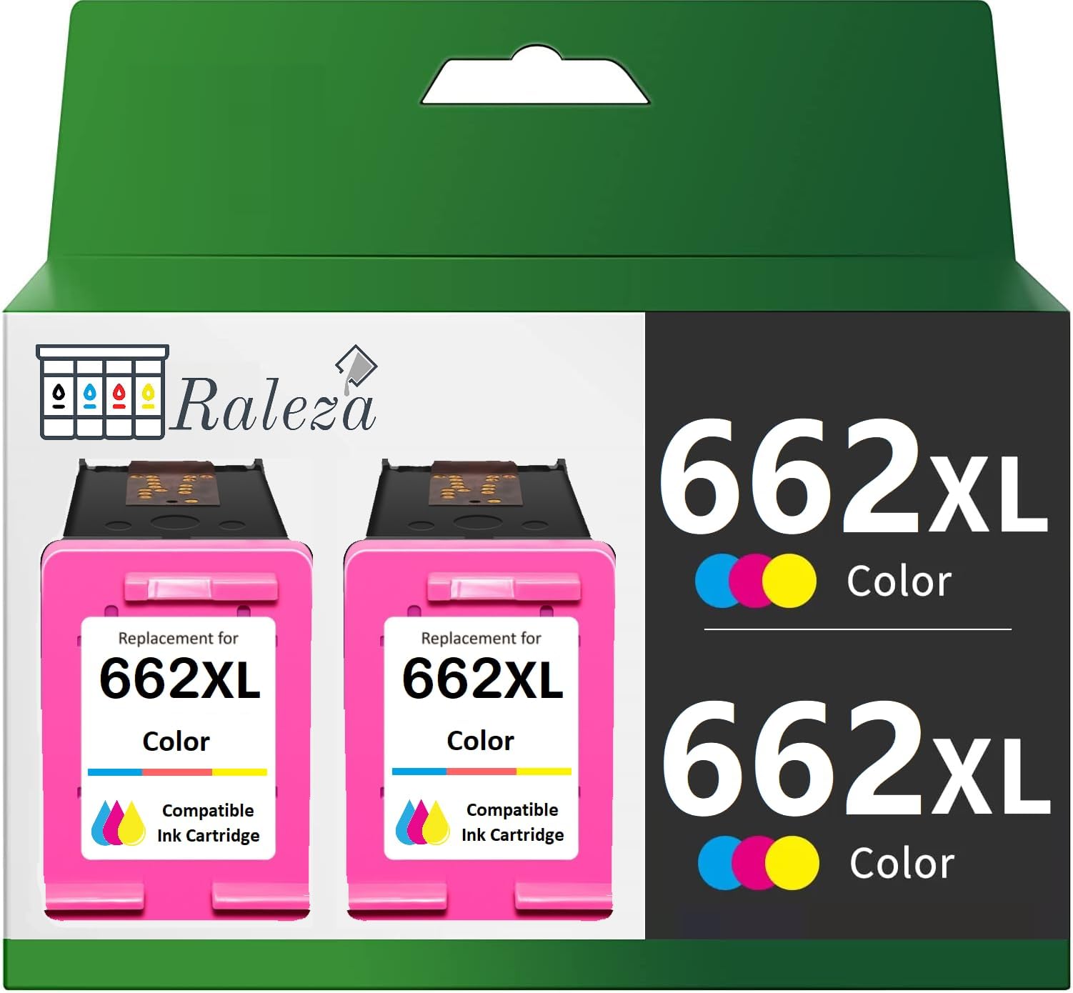 Amazon.com: Raleza Compatible Color 662XL 662 XL High Yield Ink ...