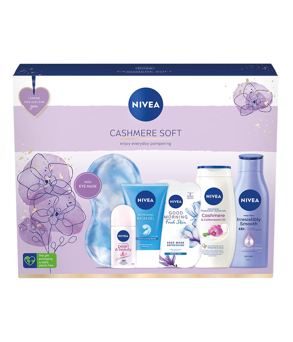NIVEA Cashmere Soft Gift Set (6 Pieces), Relaxing and Refreshing NIVEA ...