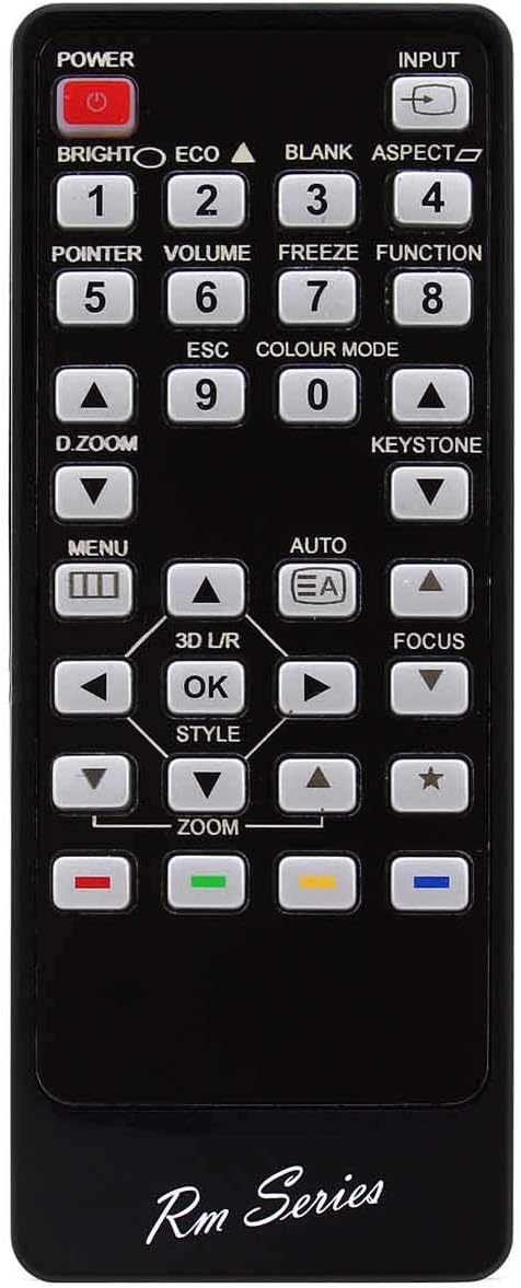 RM Series Remote Control Compatible with CASIO XJ-H1650 XJH1700 XJ ...