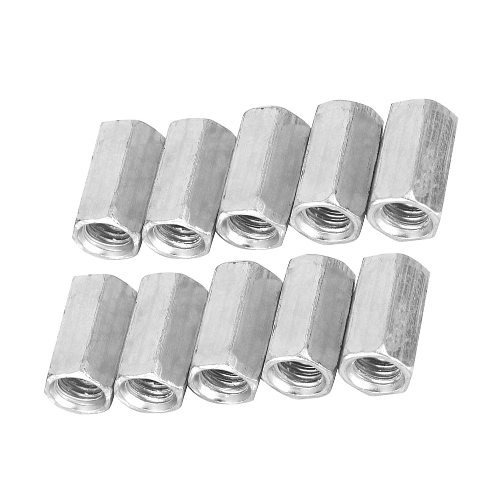 M8 Long Hex Coupling Nut, Female Thread Straight Fitting Hex Rod ...
