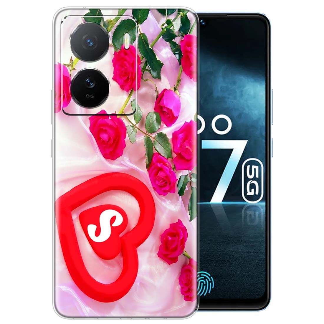 Fashionury Designer Printed Soft Silicone Back Case Cover for IQOO Z7 ...