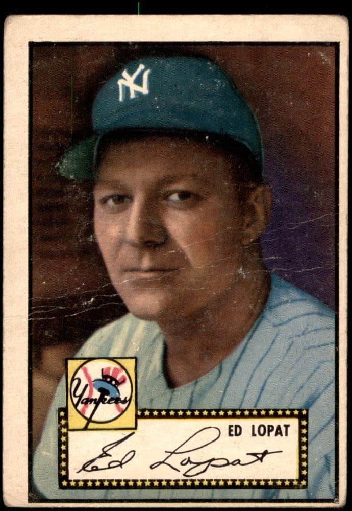 Amazon.com: 1952 Topps # 57 Eddie Lopat New York Yankees (Baseball Card ...