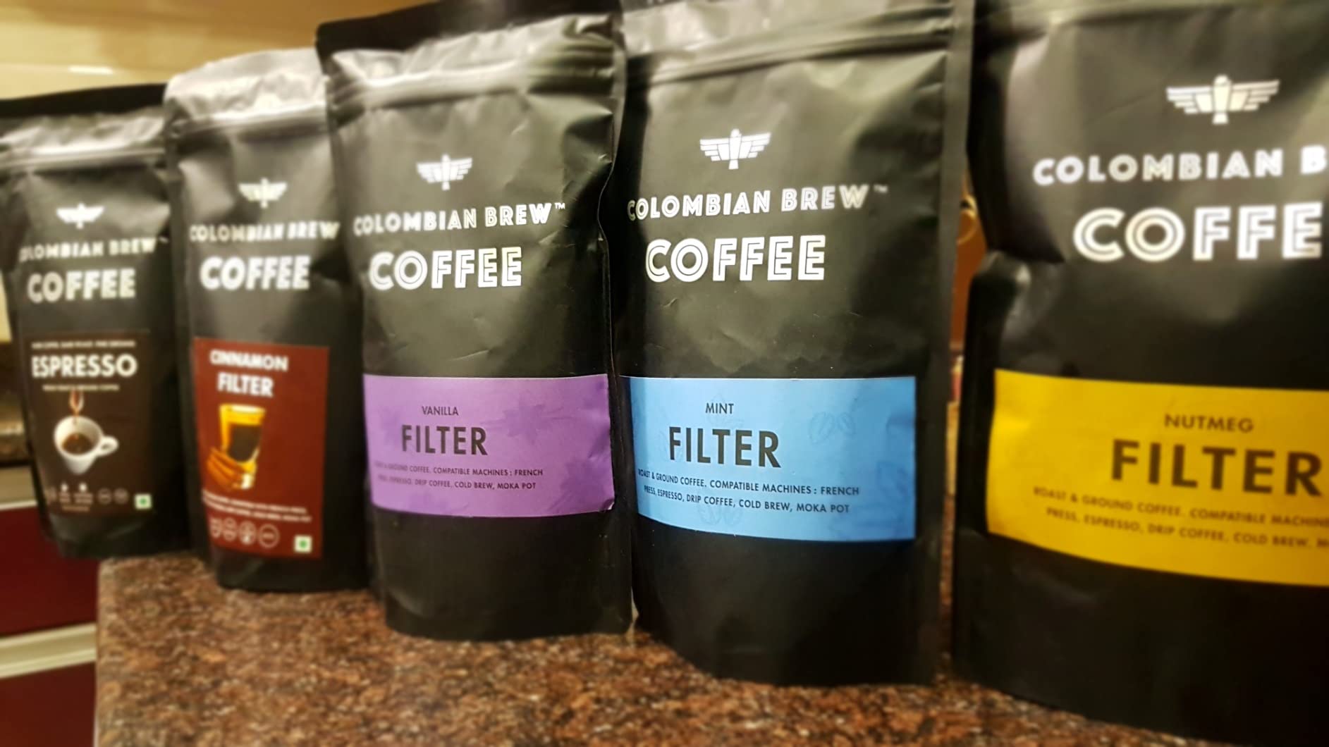 COLOMBIAN BREW COFFEE Colombian Brew Arabica Espresso Filter Coffee ...
