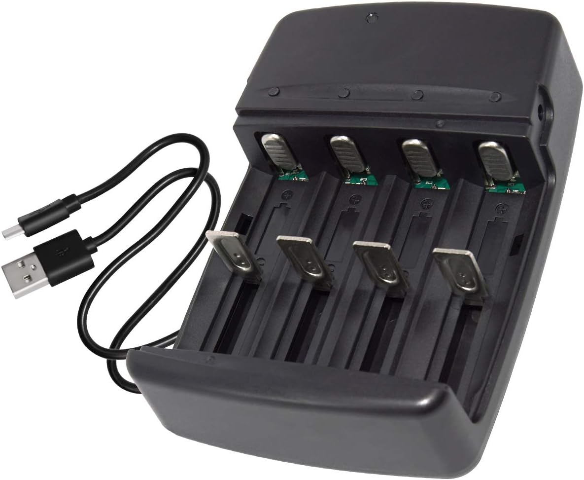 Amazon.com: 14430 3.2 Volt Rechargeable Solar Battery with Charger ...