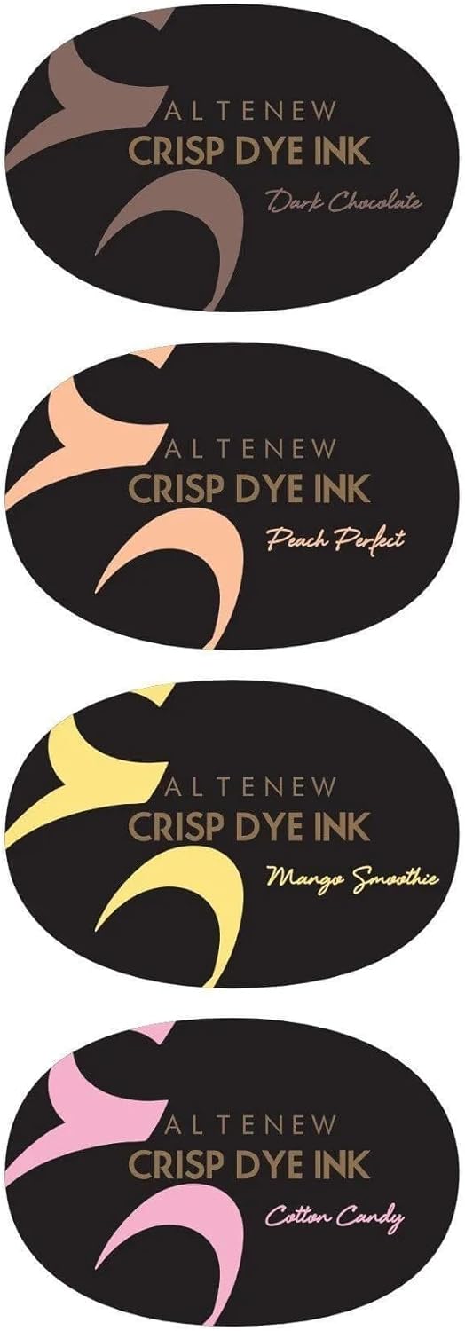 Amazon.com: Four Scoops Crisp Dye Ink Bundle, Acid-Free, Oval Ink Pads ...