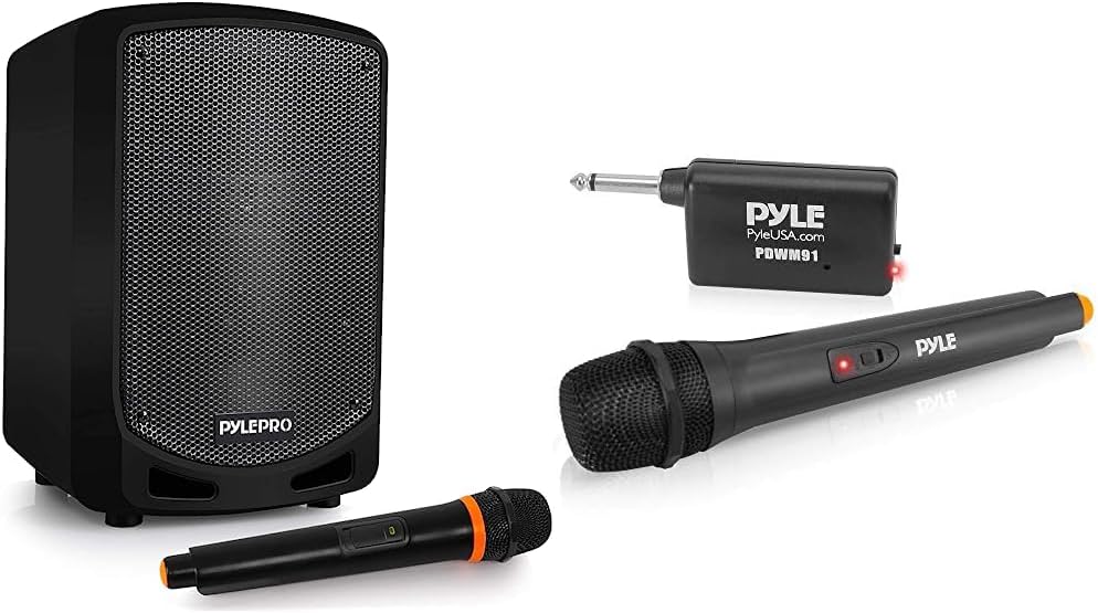 Amazon.com: Pyle Portable Bluetooth PA Speaker System with Wireless ...