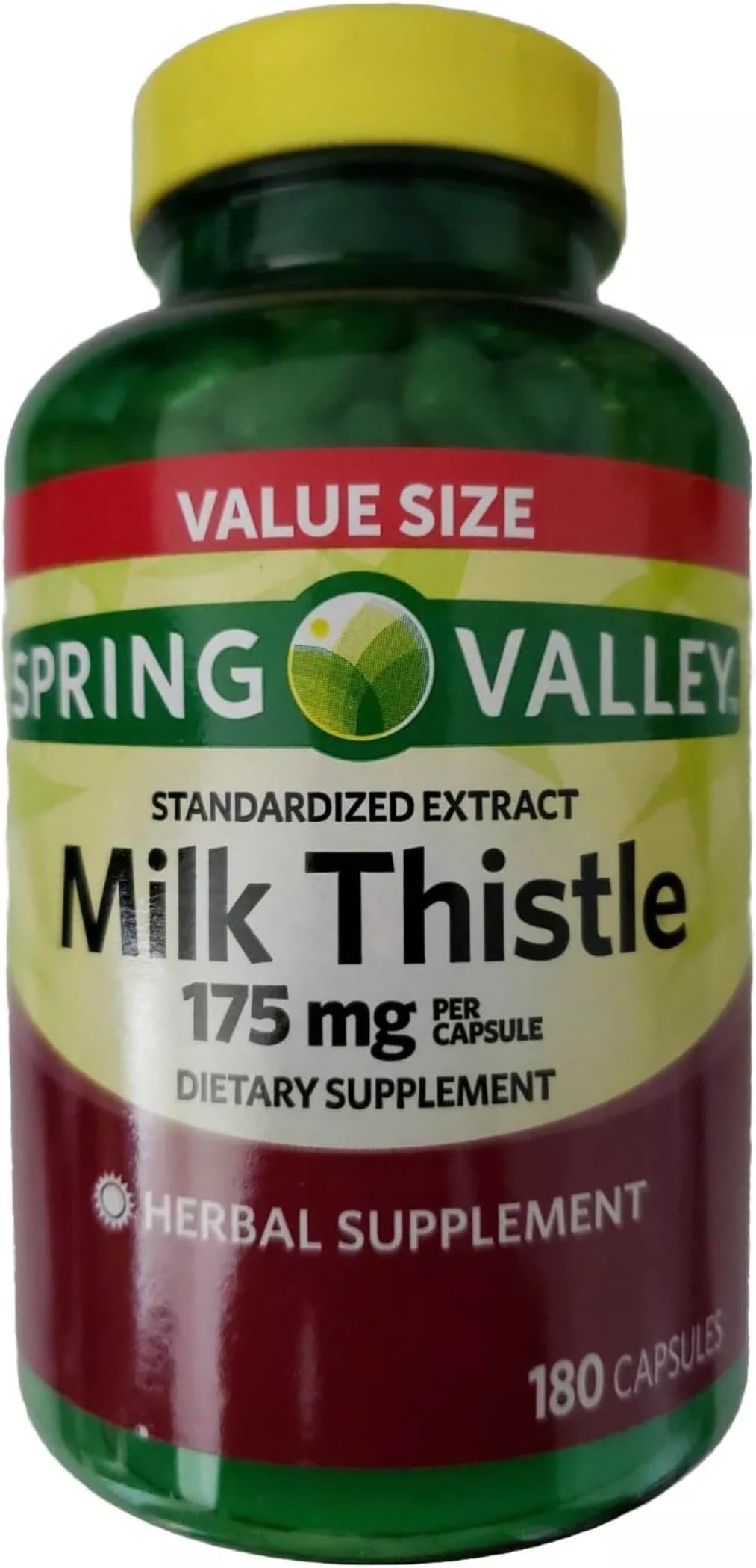Amazon.com: Spring Valley - Milk Thistle 175 mg, 180 Capsules : Health ...