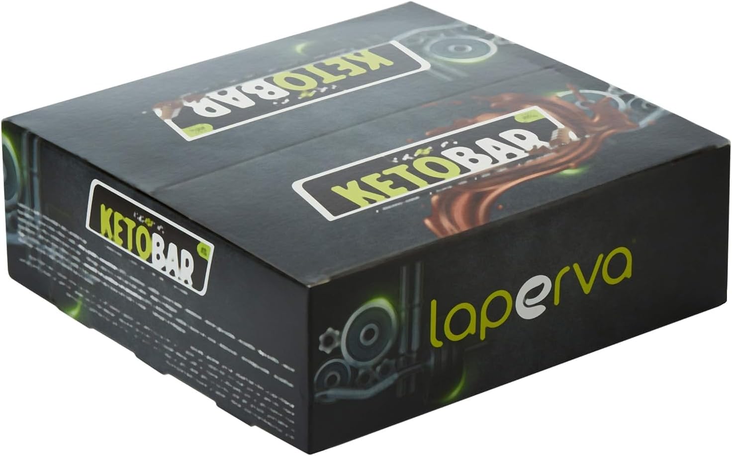 Laperva Keto Bar - Dark Chocolate, 20 Bars Box - Low Calorie, High ...