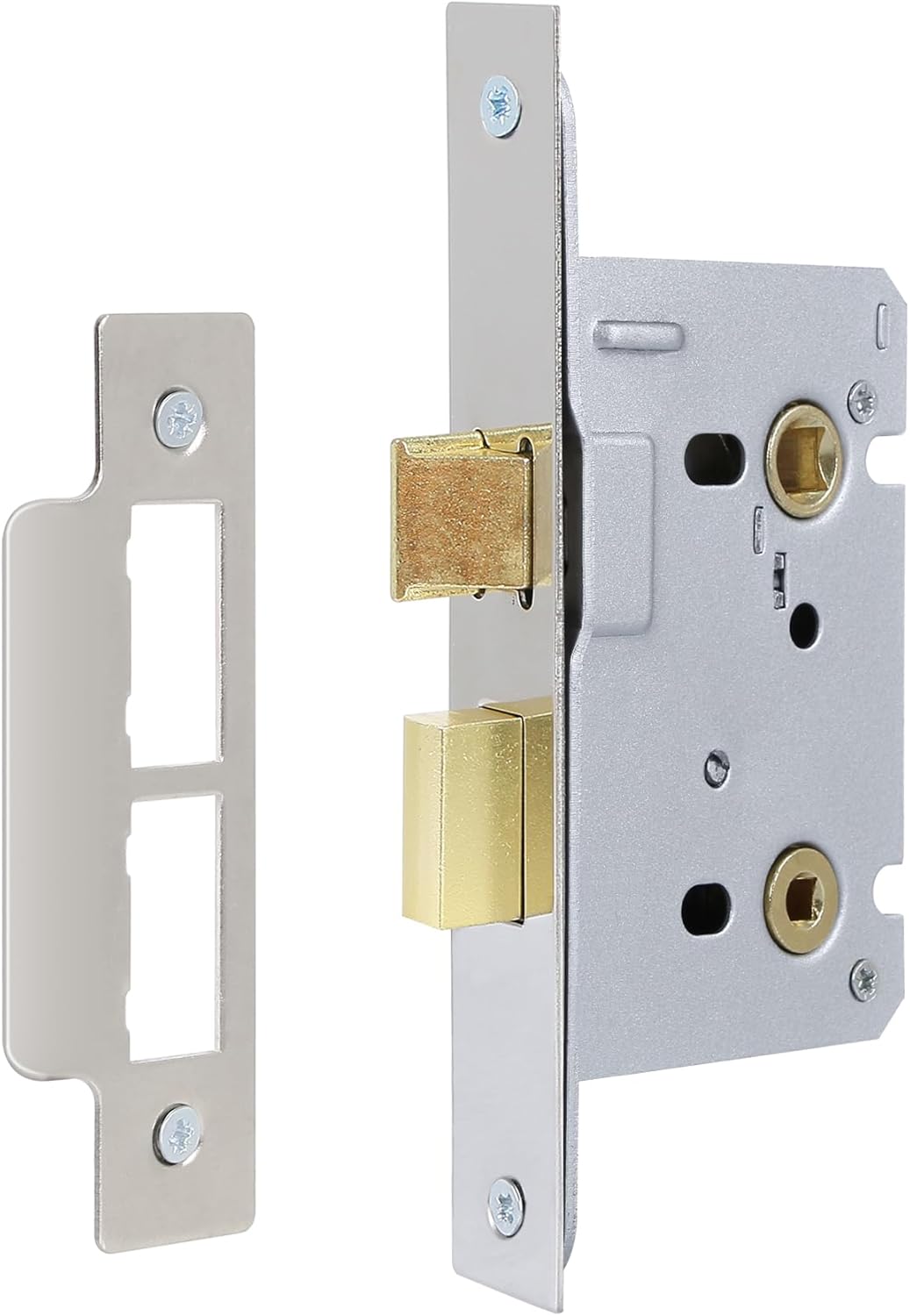 DIDA® Mortice Door Lock for Bathroom or Bedroom Polished Chrome ...