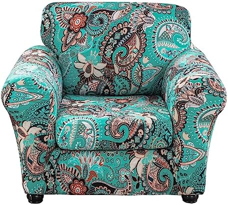 Amazon.com: Minxiang Stretch Sofa Cover Printed Couch Cover Boho ...