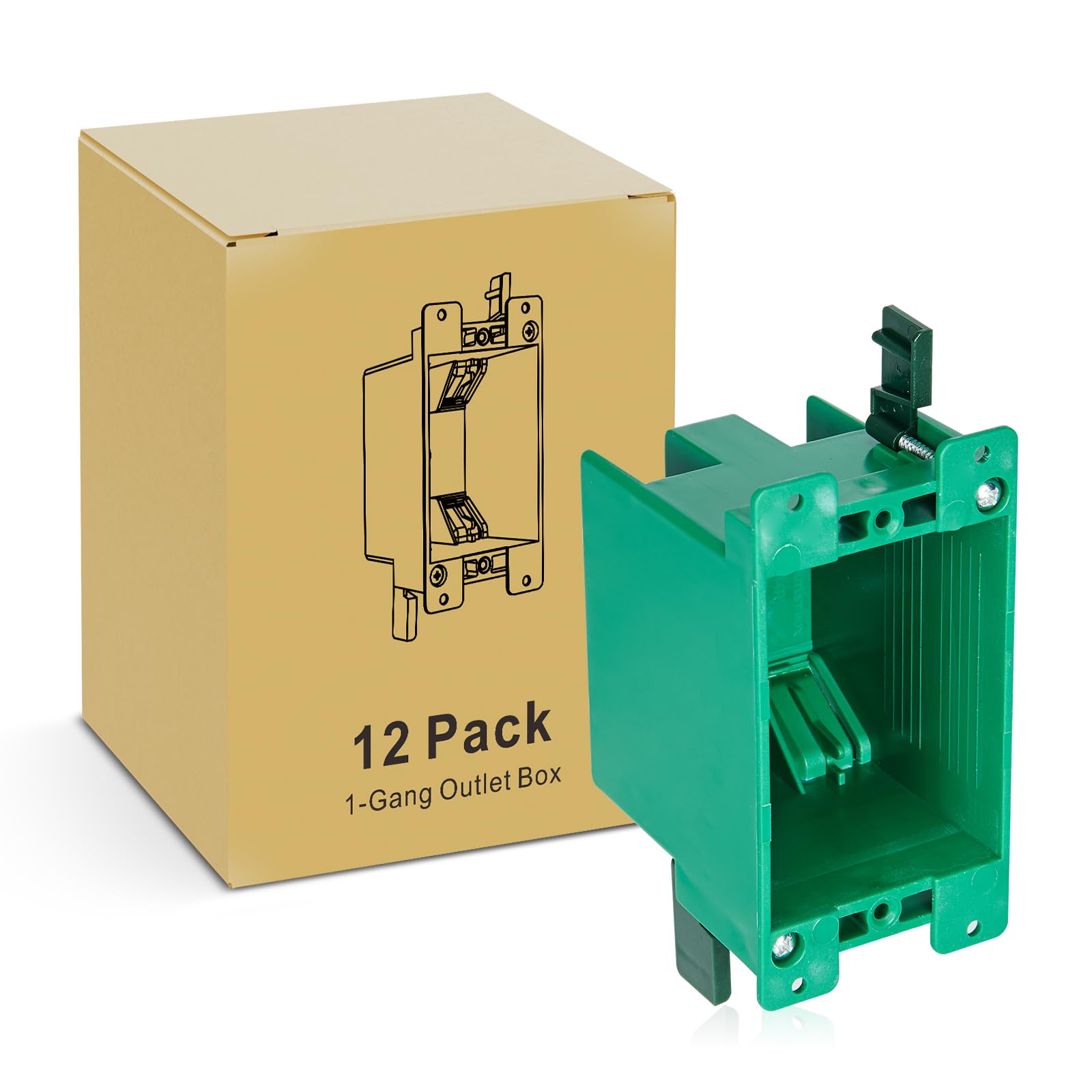 Receptacle Box Single Gang 3" Deep Box Double Access | Hog Slat