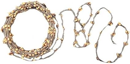 Amazon.com: CWI Gifts Pip Berry String Garland, 18-Feet, Old Gold ...