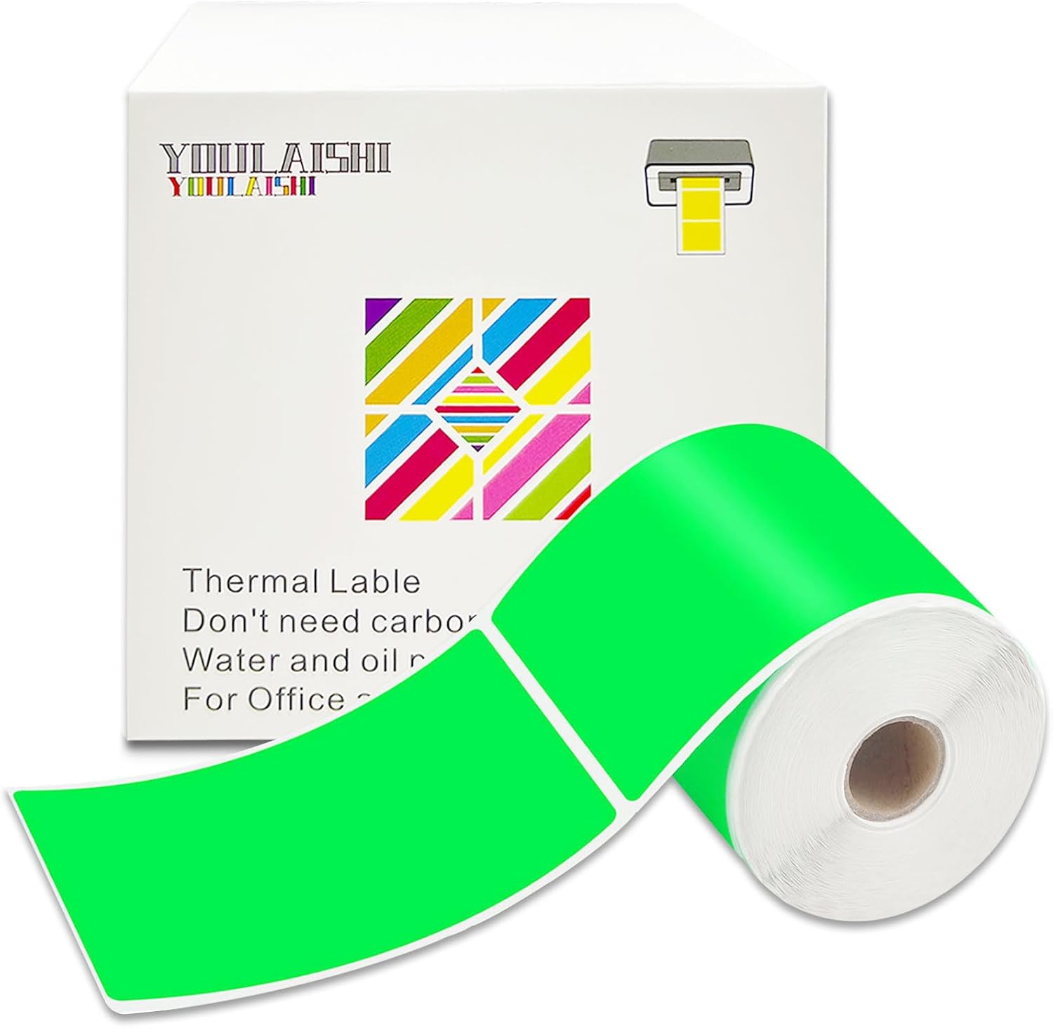 Amazon.com : YOULAISHI 3 X 5 Inch Printable Waterproof Rectangle Color ...