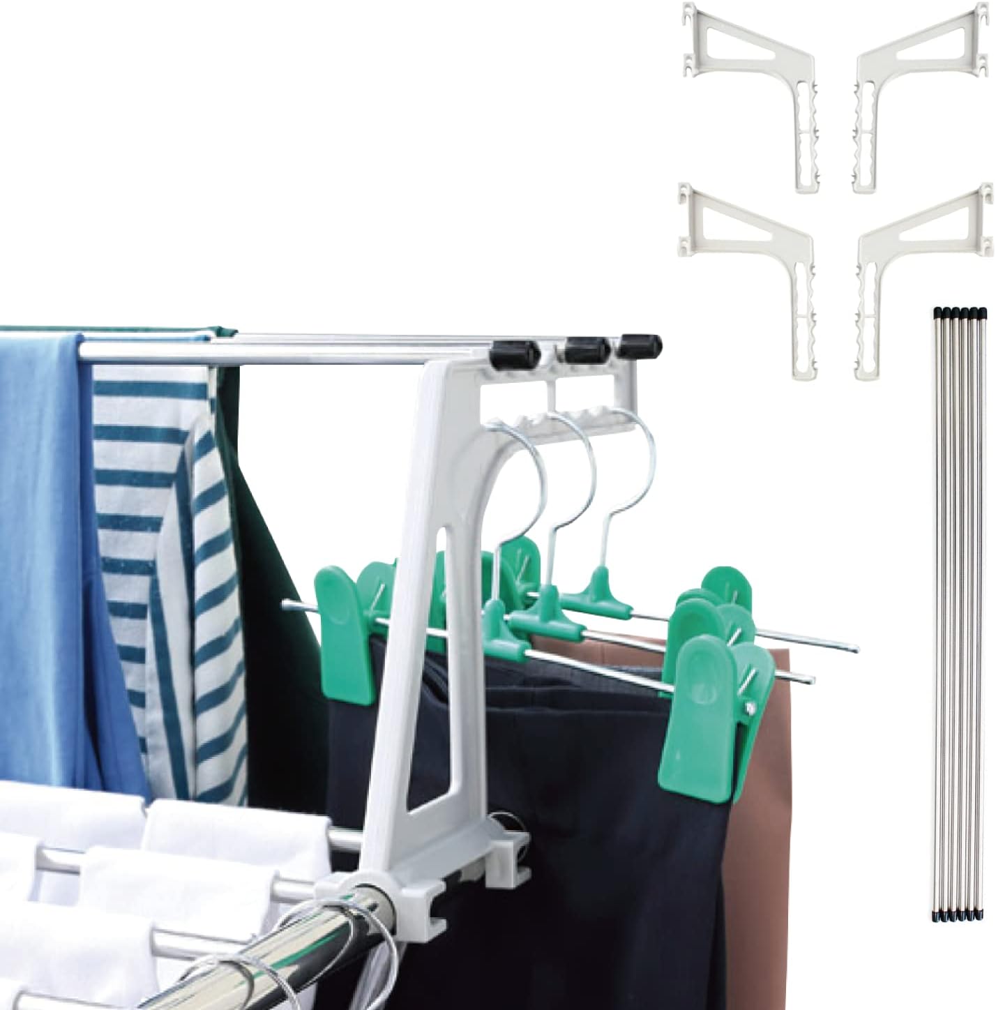 Amazon.com: Letusto W-Rack Laundry Clothes Drying Rack - Indoor ...