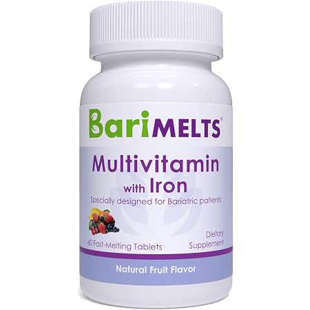Amazon.com: BariMelts Multivitamin with Iron - Fast Melting Bariatric ...
