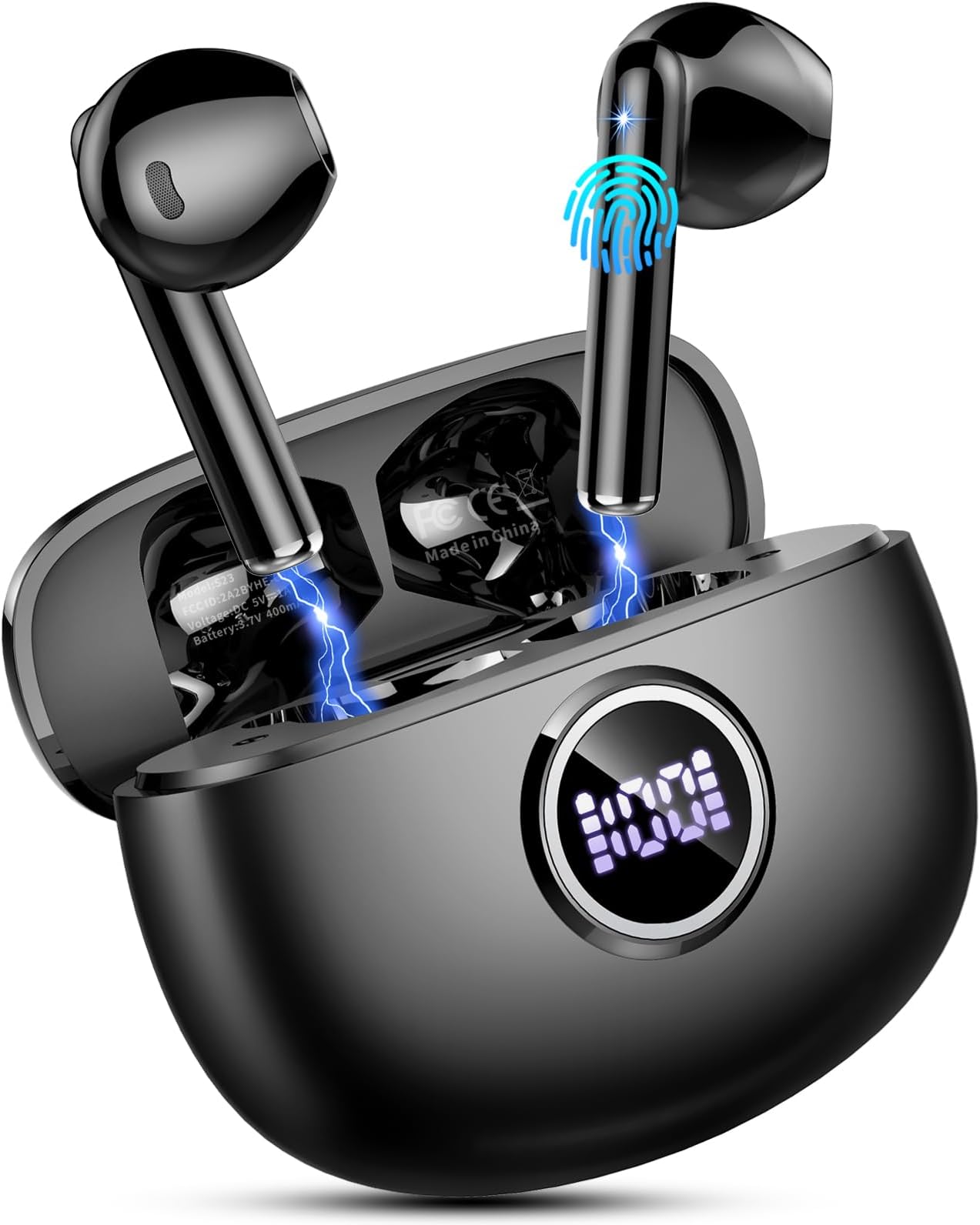 Amazon.com: Wireless Earbuds, 2025 Bluetooth 5.4 Headphones Bass Stereo ...