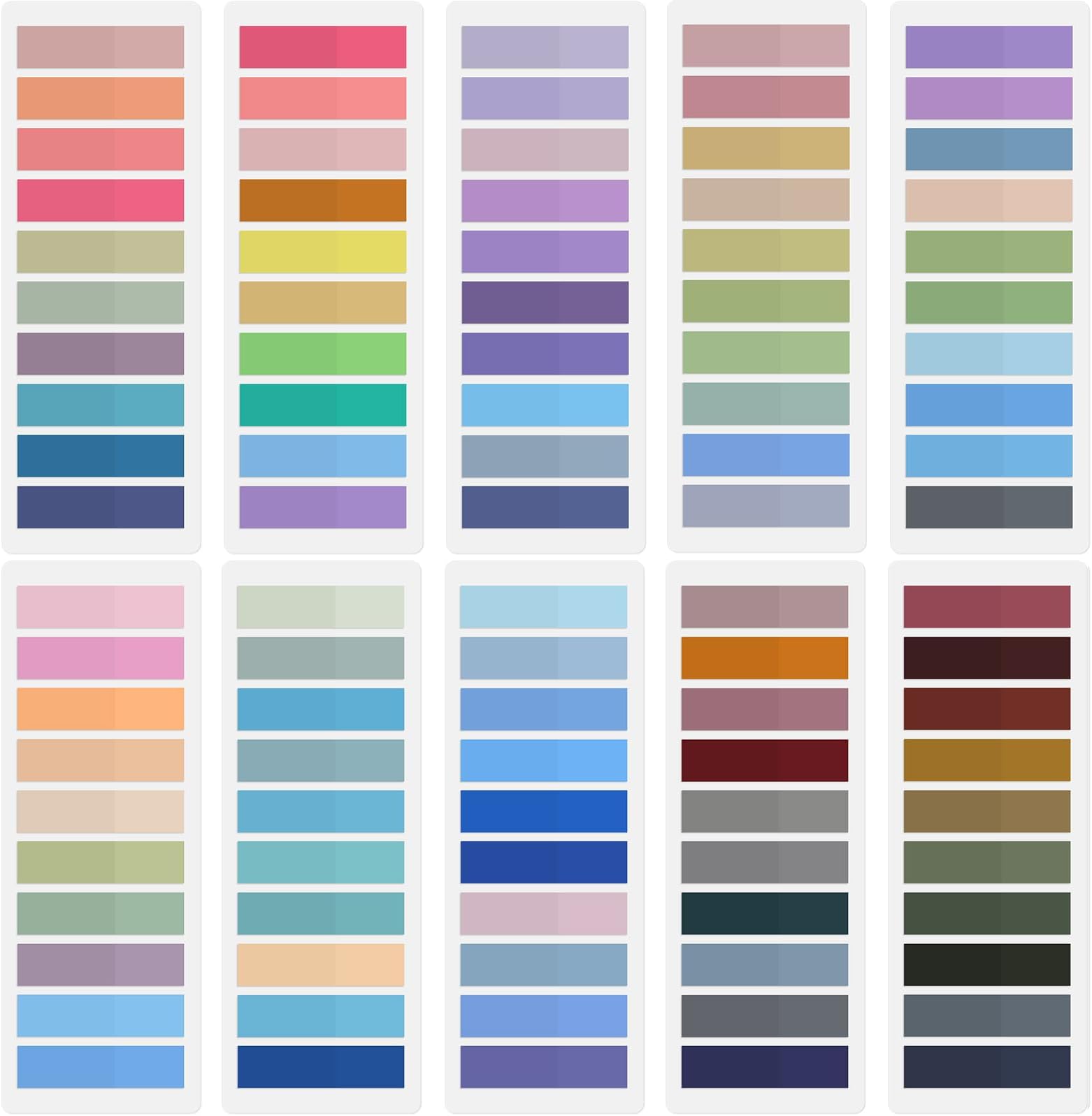 Hanyousheng 2000 Pcs Sticky Tabs, Book Tabs, Index Tabs, Annotation ...