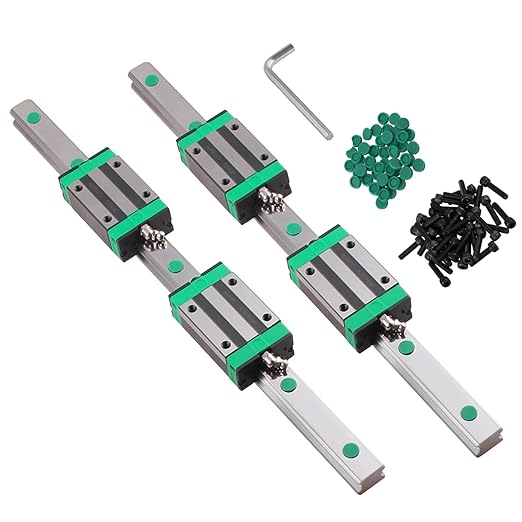 SBRRAIL Linear Rail 2PCS HGR20 600mm Linear Guide Rail HGH20 Linear ...