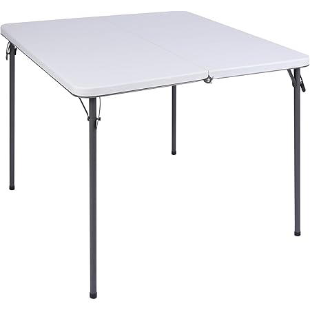 Amazon.com: REDCAMP 32" Square Folding Card Table, Lightweight Portable ...