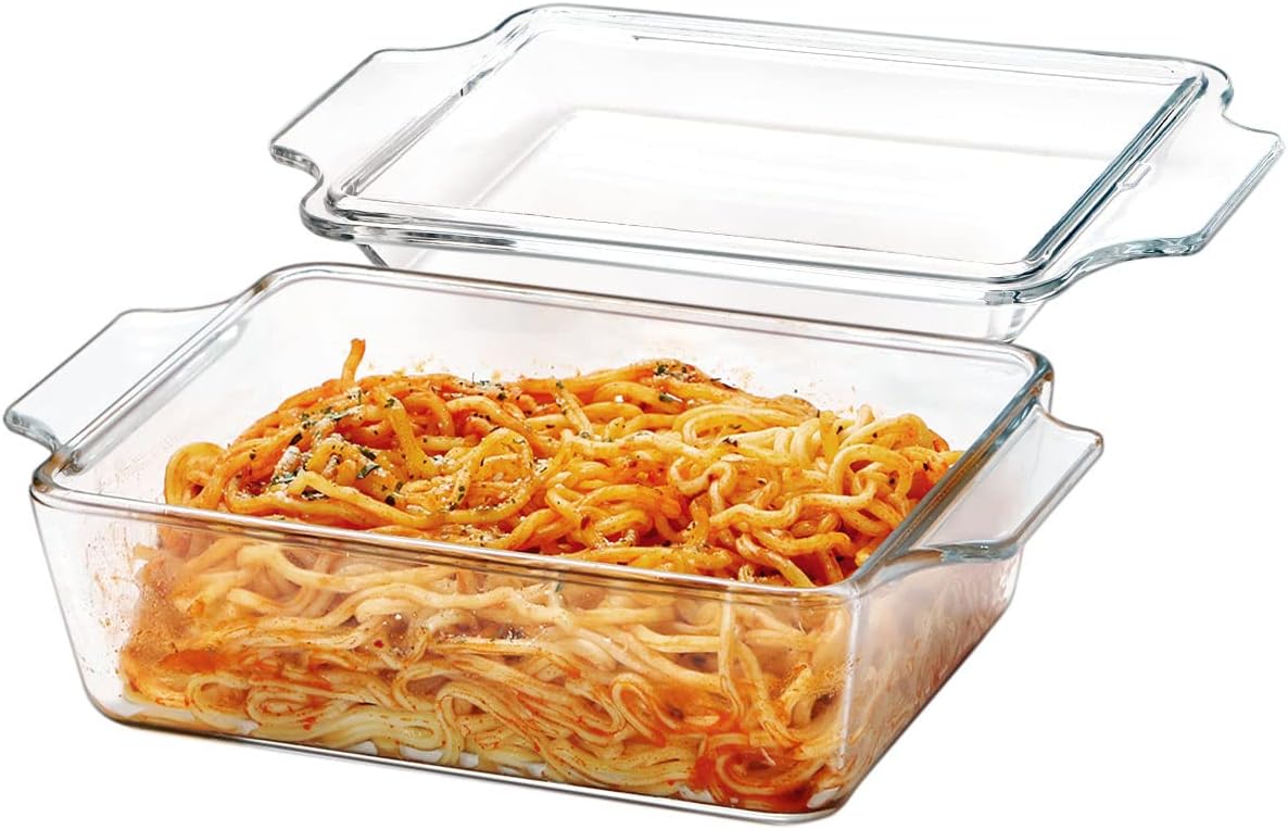 Amazon.com: Pyrex Easy Grab Deep 2-Qt (9"x7.25") Glass Baking Dish with ...