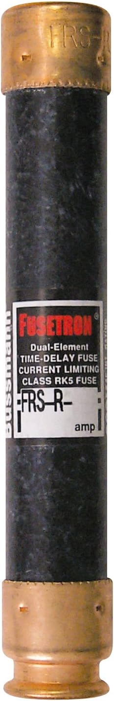 Bussmann FRS-R125, 125 Amp (125A) 600V Fusetron Dual Element Time-Delay ...