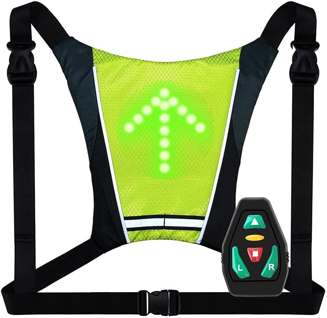 Amazon.com: JTKLION Bike Turn Signal Backpack, 48 Led USB Rechargeable ...