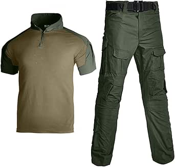 Amazon.com: Geleglaer Airsoft Uniform for Mens Camouflage Tactical Suit ...