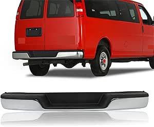 Amazon.com: WFLNHB Chrome Steel Complete Rear Bumper Assembly ...