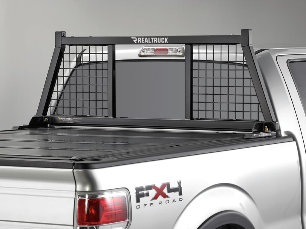 Snapklik.com : RealTruck Backrack Half Safety Rack Frame Only Black, No ...