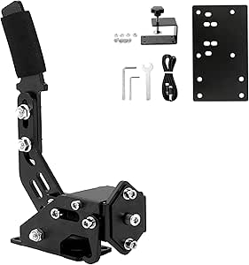 Marada Handbrake with Clamp & Multi-hole Adapter Plate 14Bit USB Hall ...