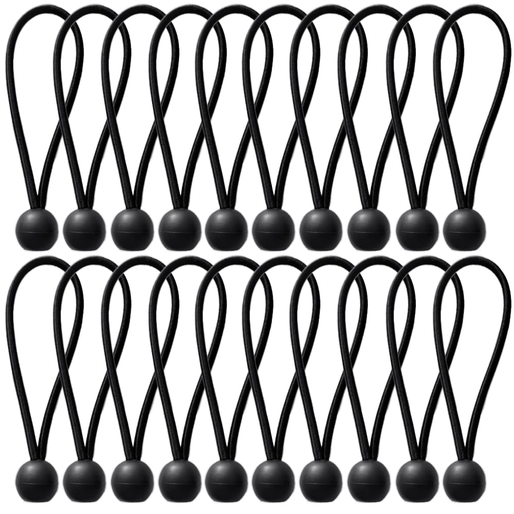 Tarp Bungee Balls,20 Pcs Bungee Ball Ties Ball Bungee Rope Tarpaulin ...