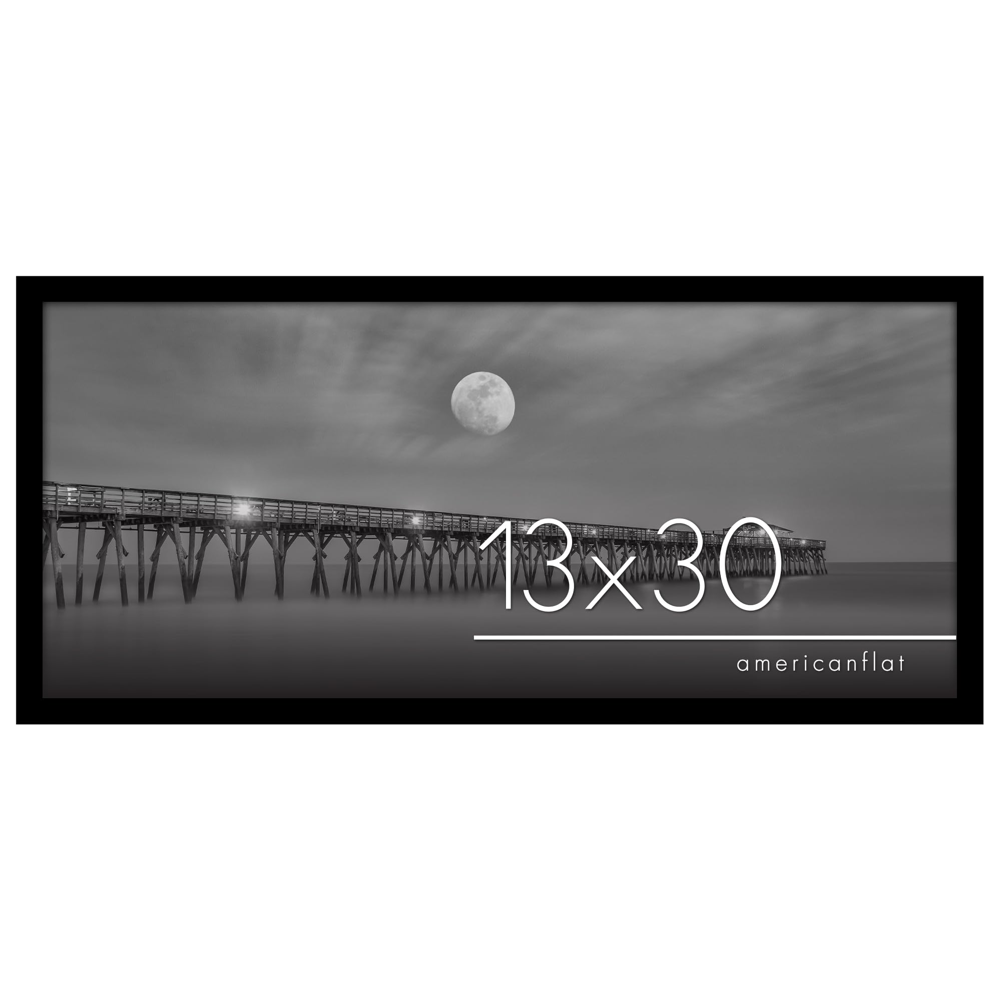 Amazon.com - Americanflat 13x30 Picture Frame with Polished Plexiglass ...