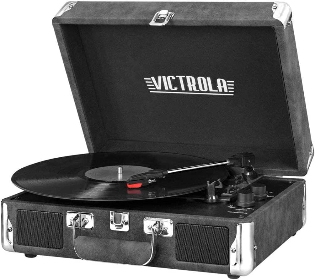 Amazon.com: Victrola Vintage 3-Speed Bluetooth Portable Suitcase Record ...