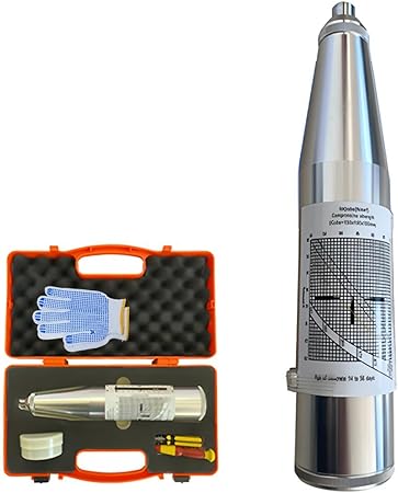 Amazon.com: GLTL 專業反彈錘 - 混凝土強度測試儀 10-60 MPa 範圍,適用於建築物/橋樑/道路施工(符合 ASTM ...