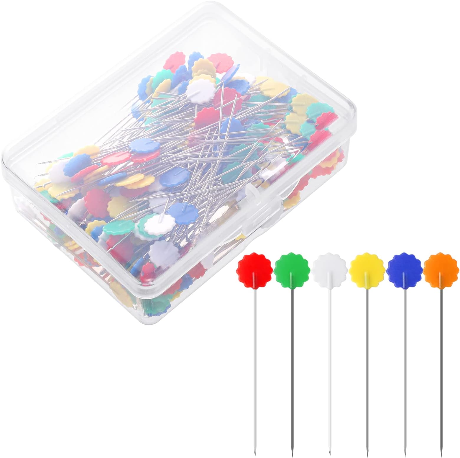 Amazon.com: Dritz 3019 Flat Head Numbered and Directional Pins (115 ...