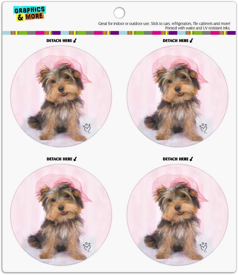 Amazon.com: Yorkie Yorkshire Terrier Dog Pink Hat Refrigerator Fridge ...