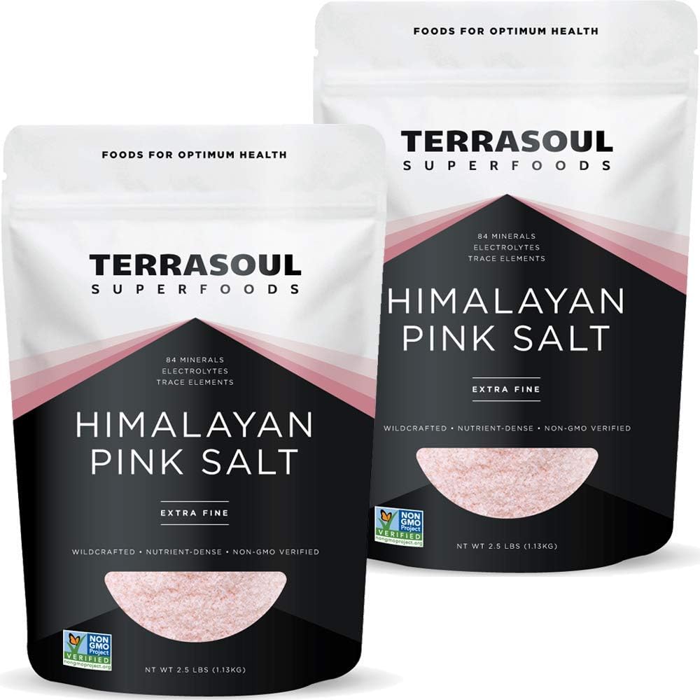 Amazon.com: Wild Foods Organic Pink Himalayan Salt, Fine Ground Table ...