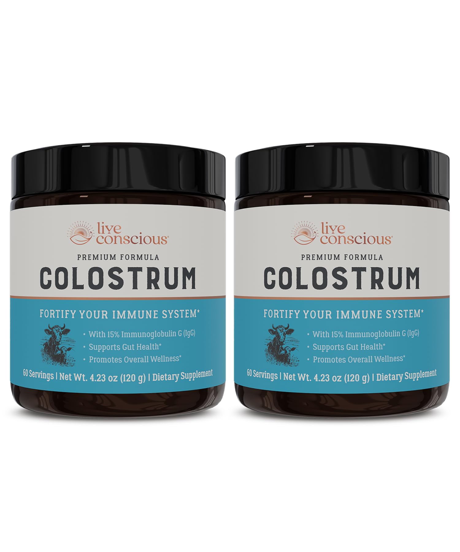 Amazon.com: Live Conscious Colostrum Powder - Grass Fed Bovine ...