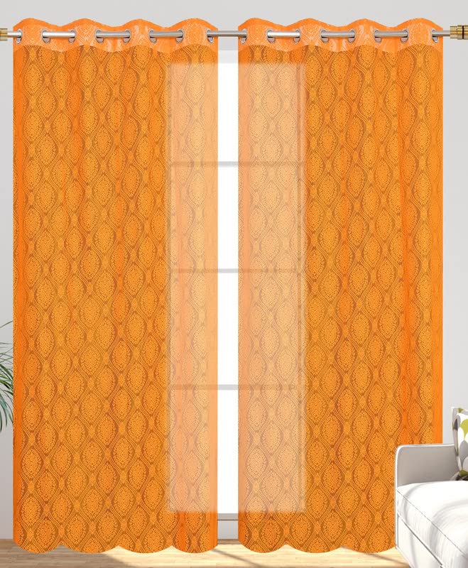 Buy FABREEVA Heavy Polyester Glittering Tissue Net Dhamas Semi ...