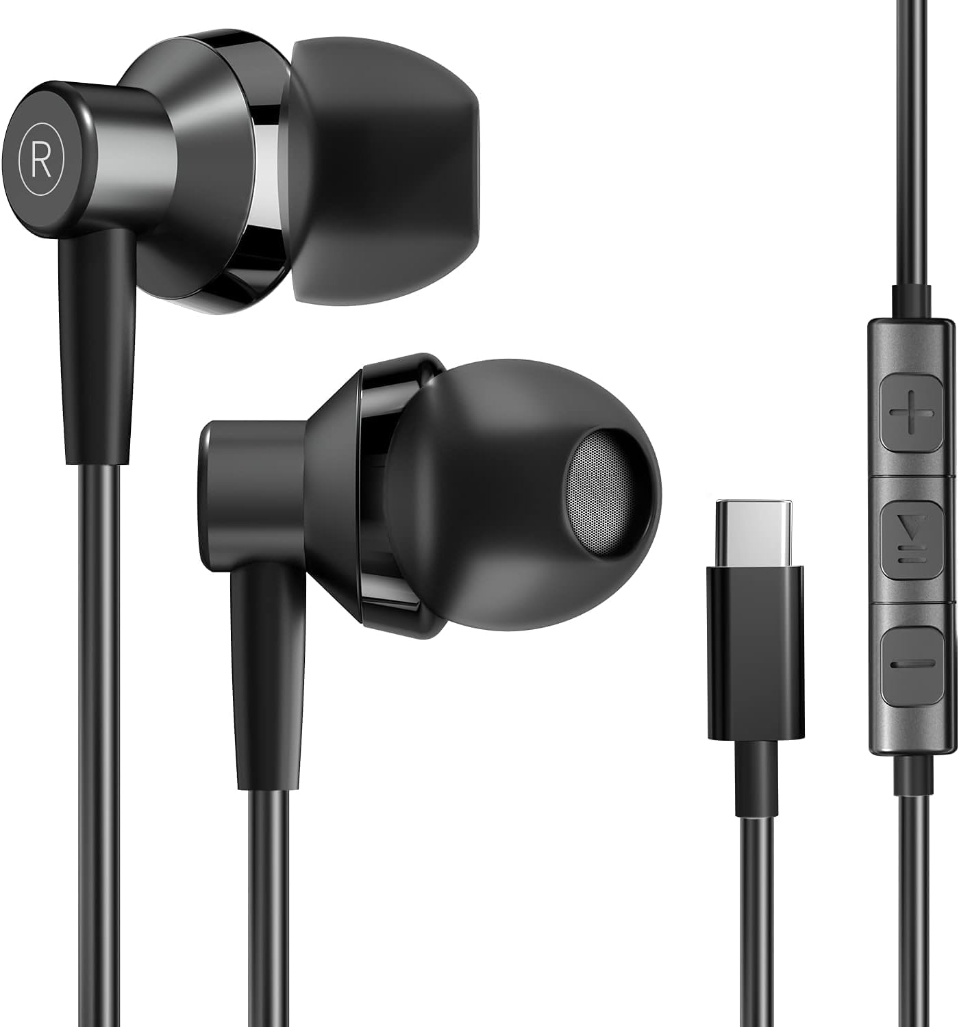 Amazon.com: 3 Pack of USB C Headphones [MFi Certified],Type C Earphones ...